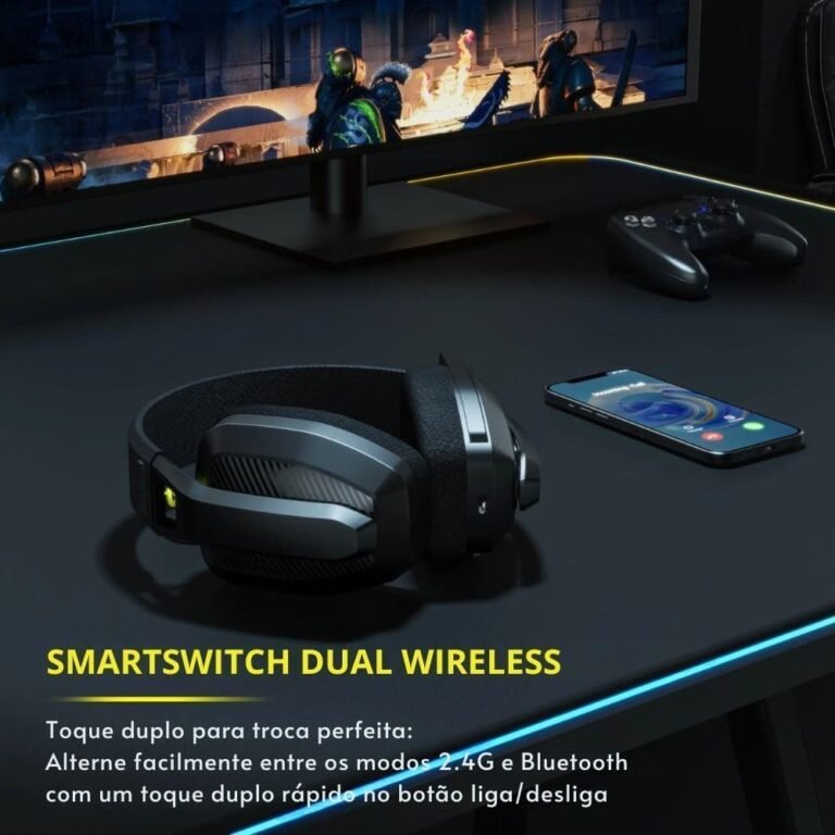 BINNUNE BW06 Headset Gamer Sem Fio é bom? Análise completa - Blog LIVE ...